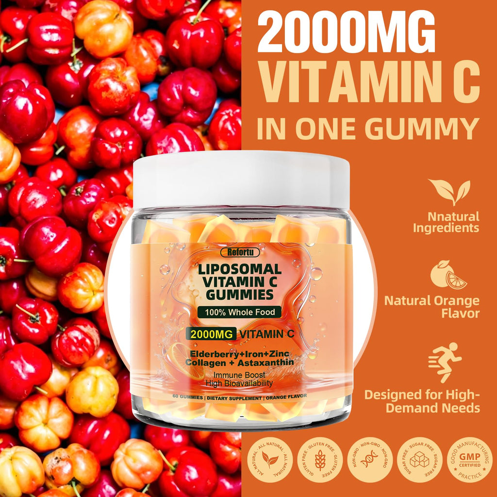 2000 mg Vitamin C gummy supplements