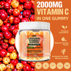 2000 mg Vitamin C gummy supplements