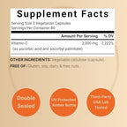 2000 mg Vitamin C vegetarian capsules