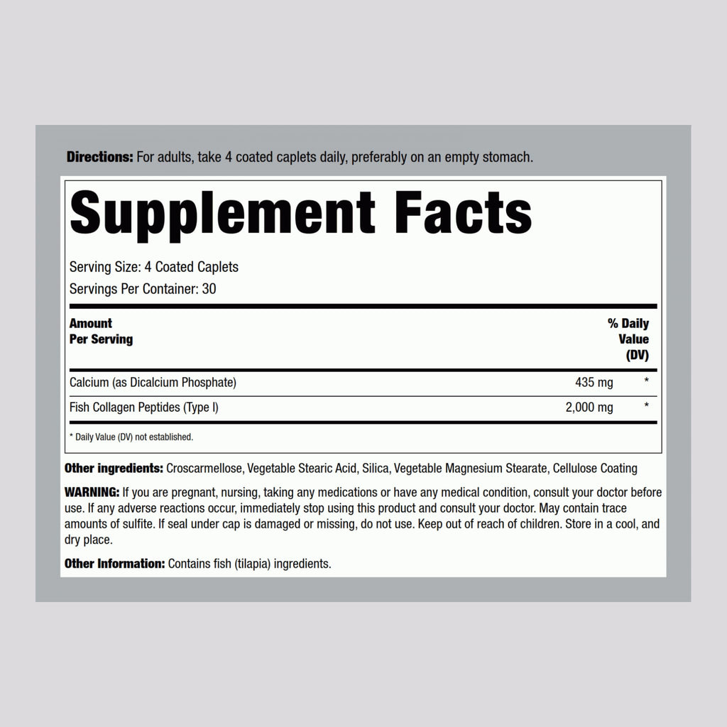 2000mg collagen caplets for skin