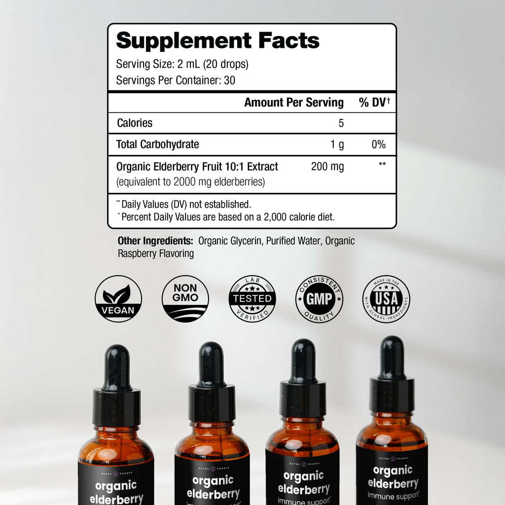 2000mg elderberry syrup for daily use