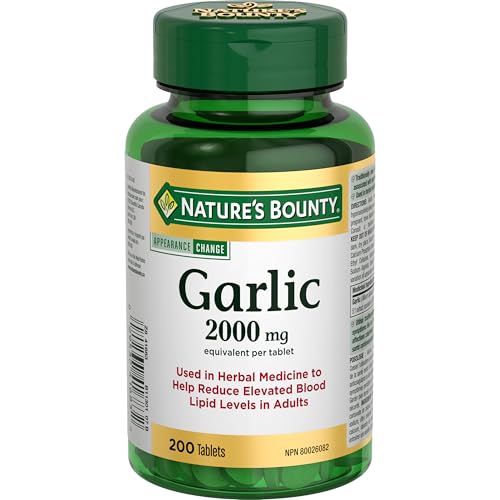 2000mg garlic tablets for heart health