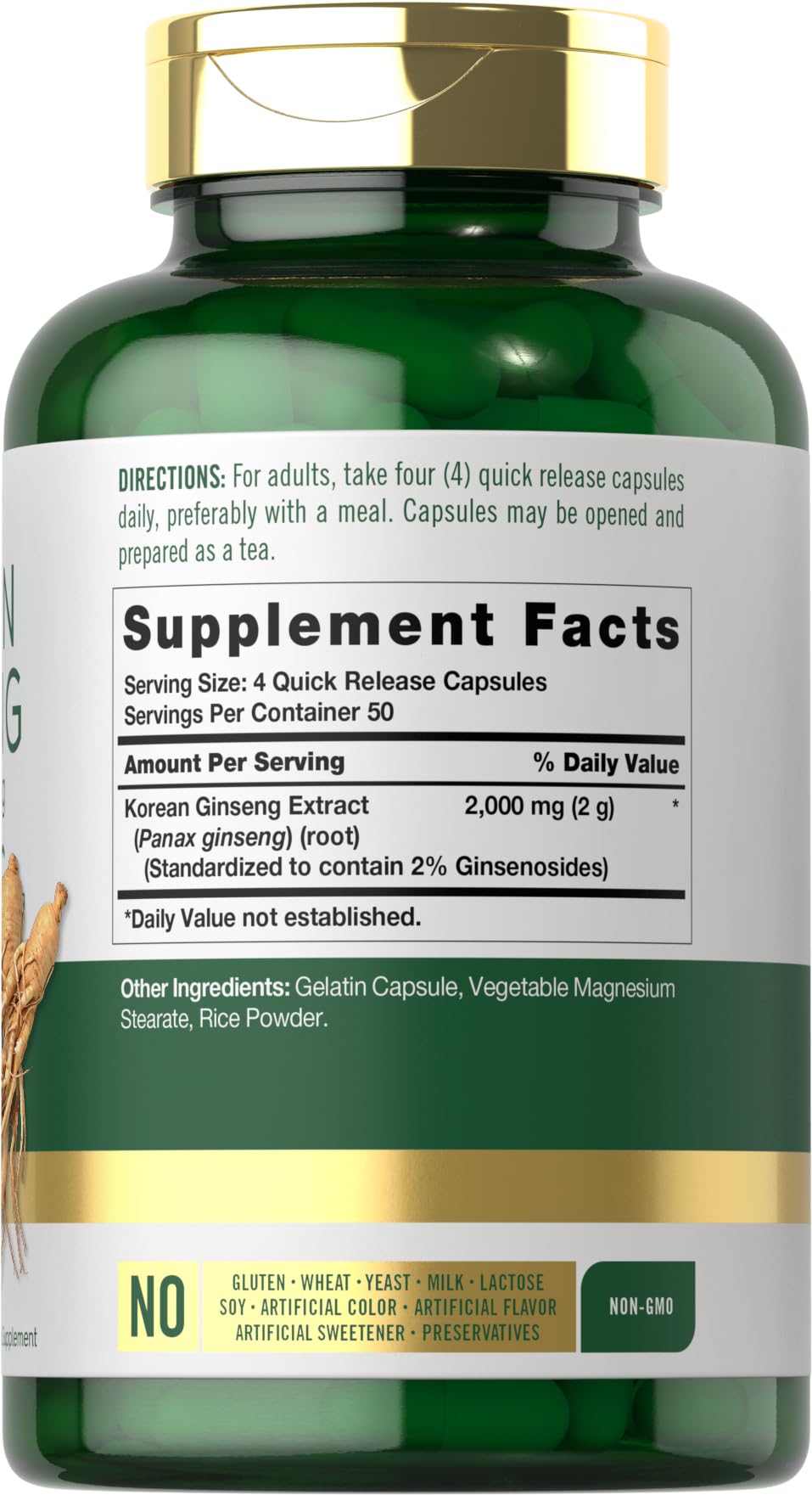 2000mg ginseng for vitality
