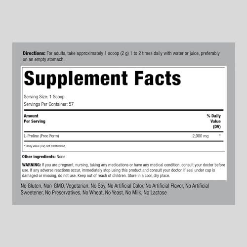 2000mg L-Proline for wellness