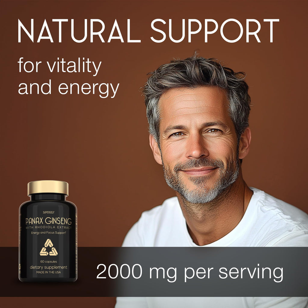 2000mg Panax ginseng for vitality