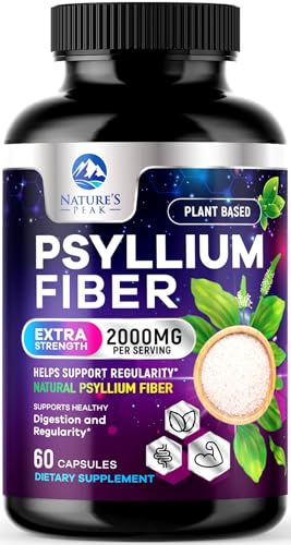 2000mg psyllium fiber supplement