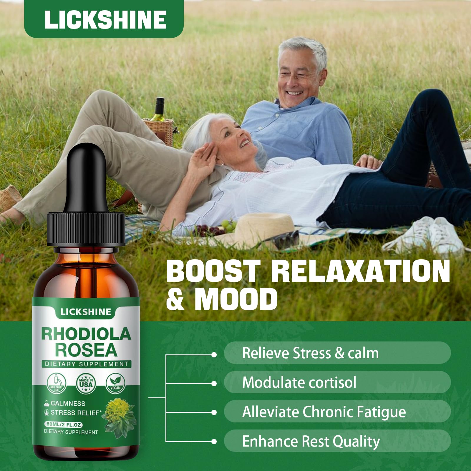 2000MG Rhodiola tincture for wellness