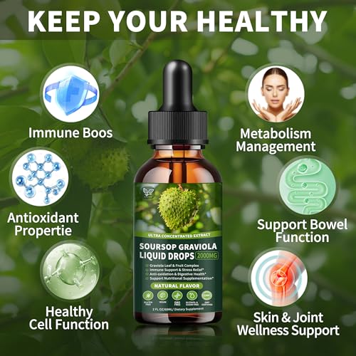 2000mg soursop drops for cell health
