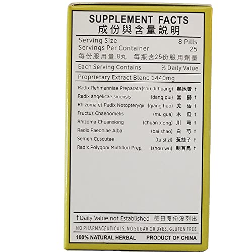 200ct vitamin pills for hair vitality