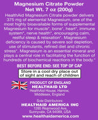 200g Magnesium Citrate for muscle support