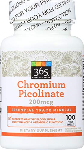 200mcg chromium capsules for health