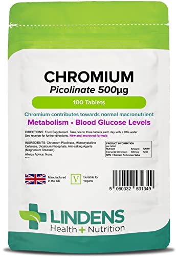 200mcg chromium supplement tablets