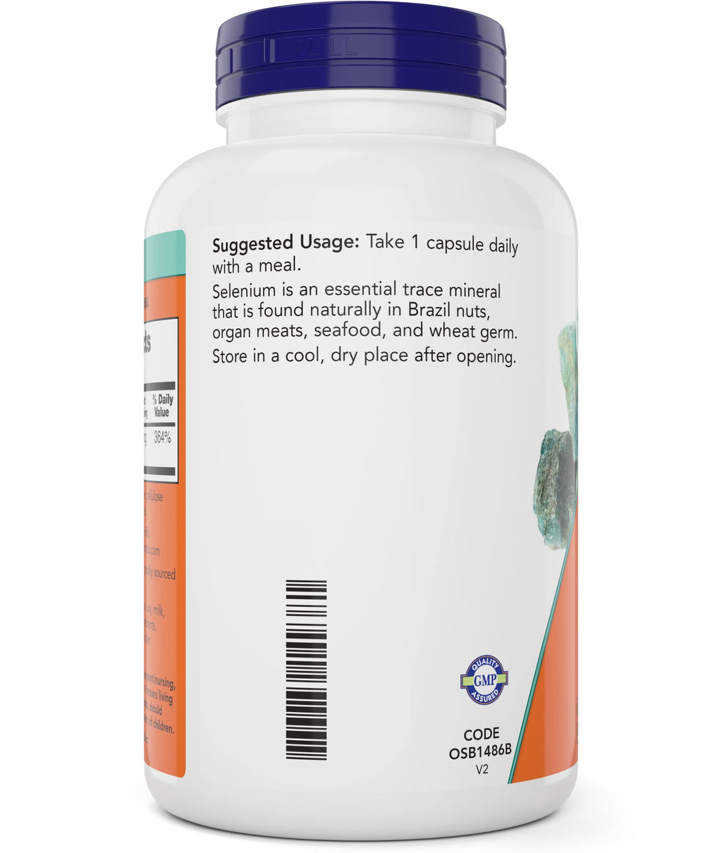 200mcg selenium capsules for daily use