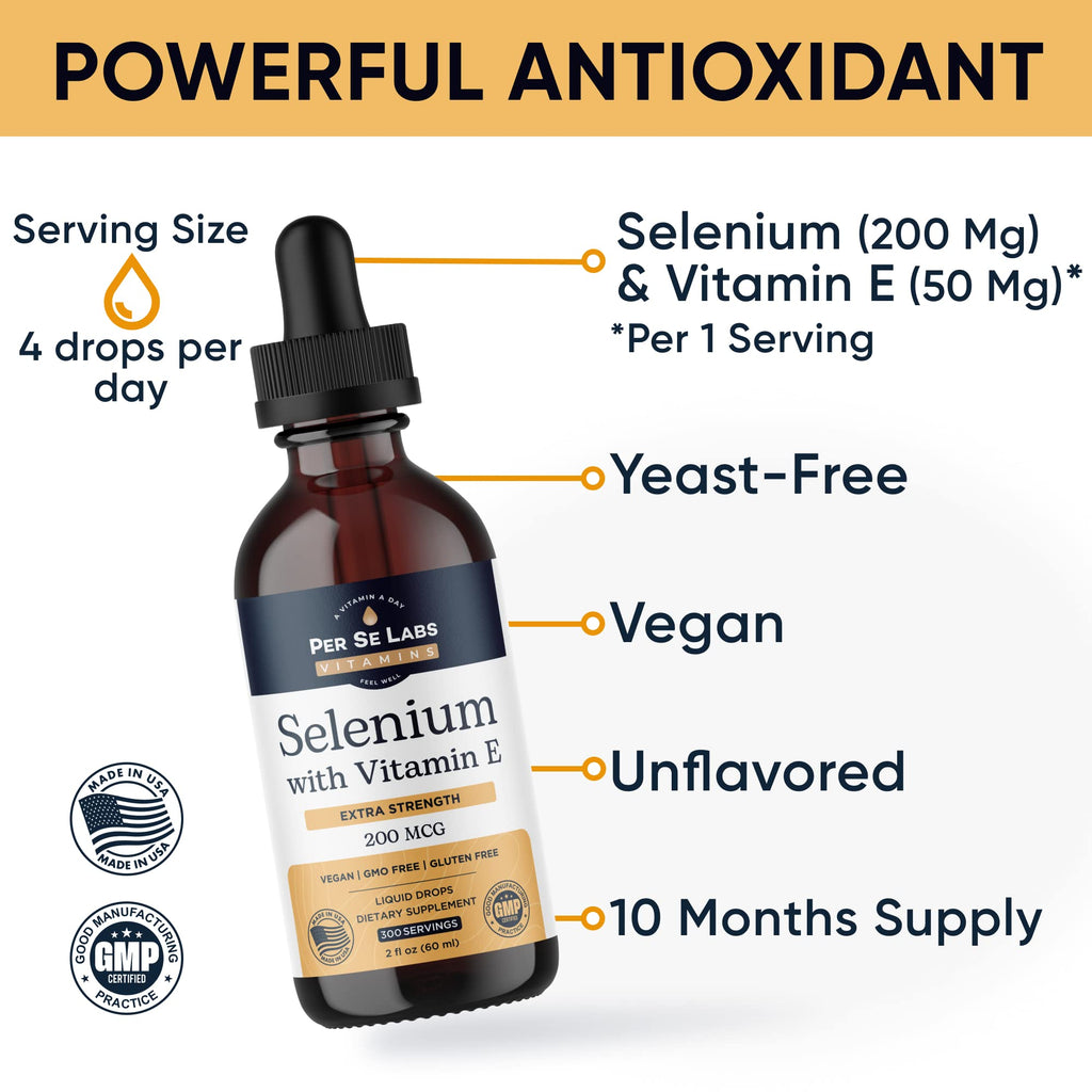 200mcg selenium drops for wellness