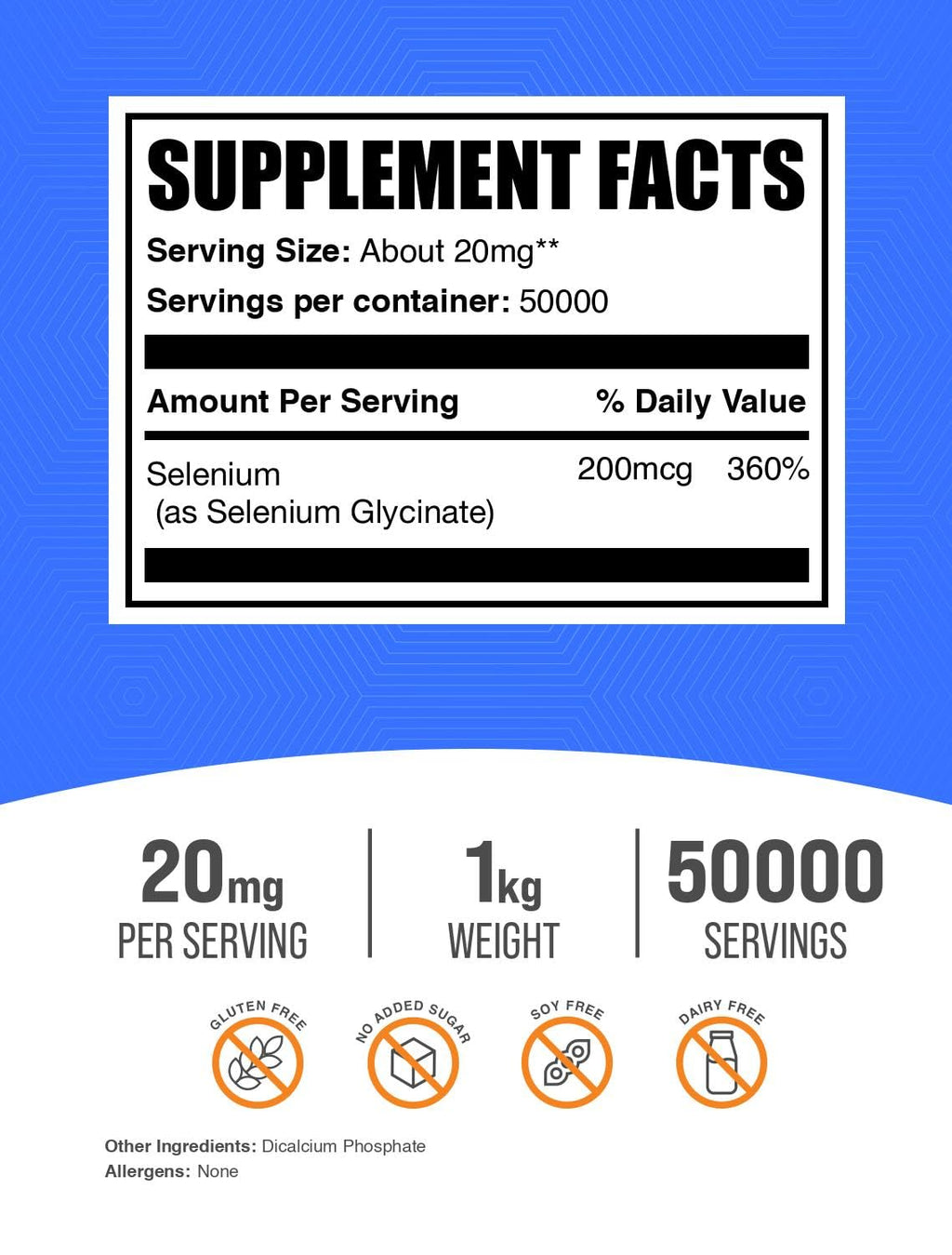 200mcg selenium for daily wellness