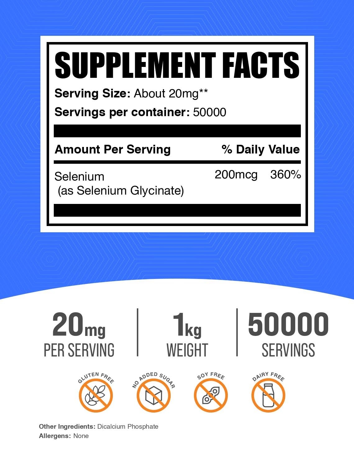 200mcg selenium for daily wellness