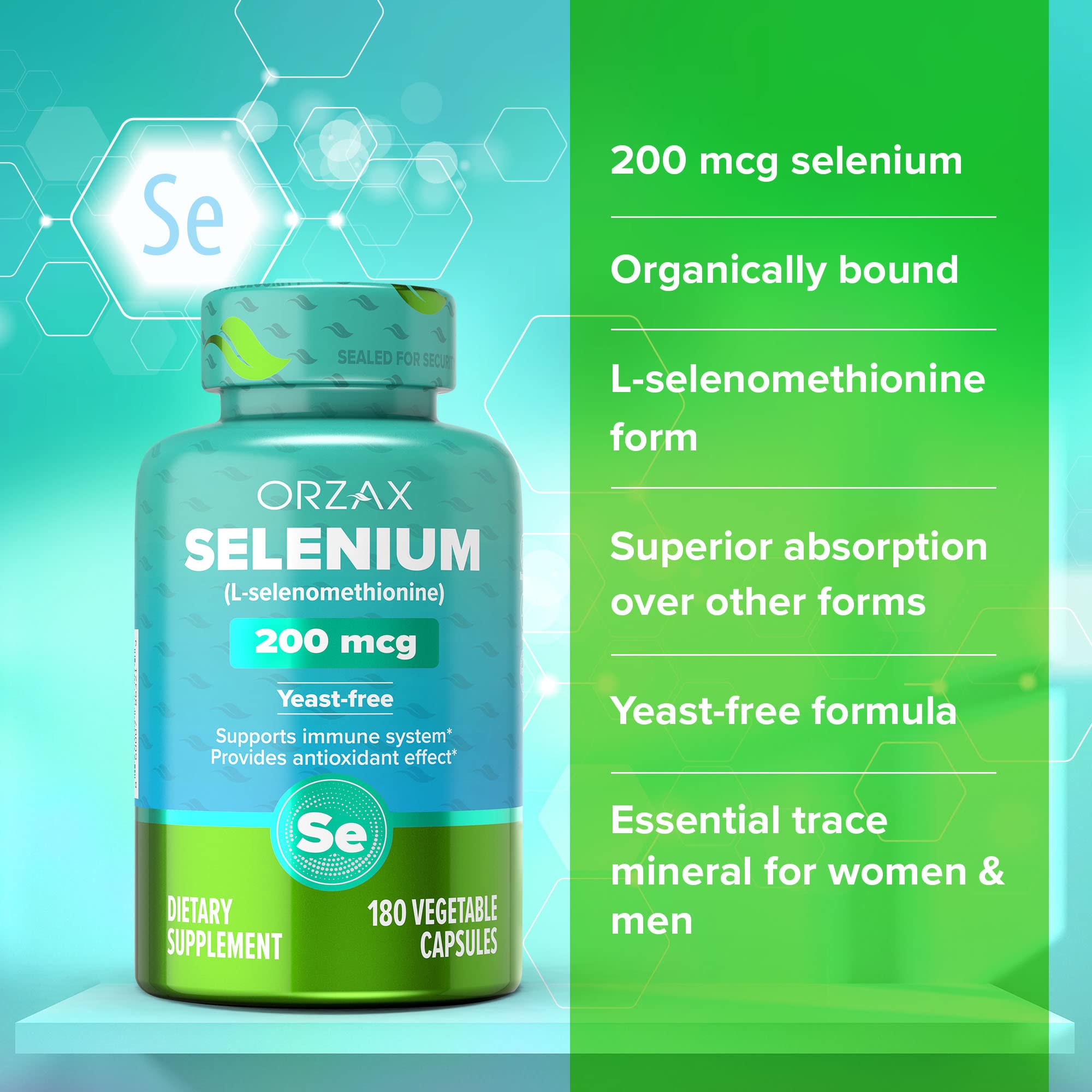 200mcg selenium for daily wellness