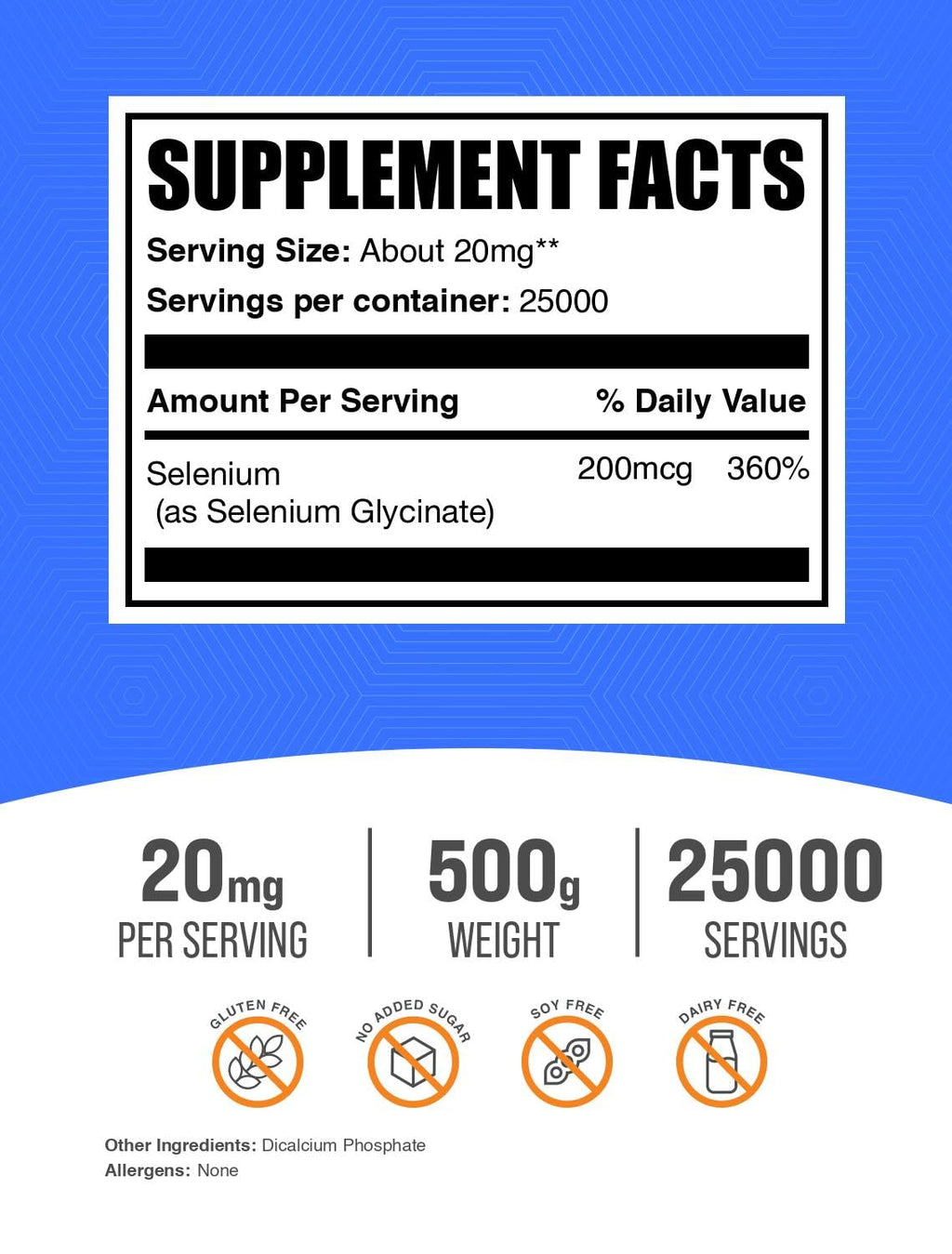 200mcg selenium for daily wellness
