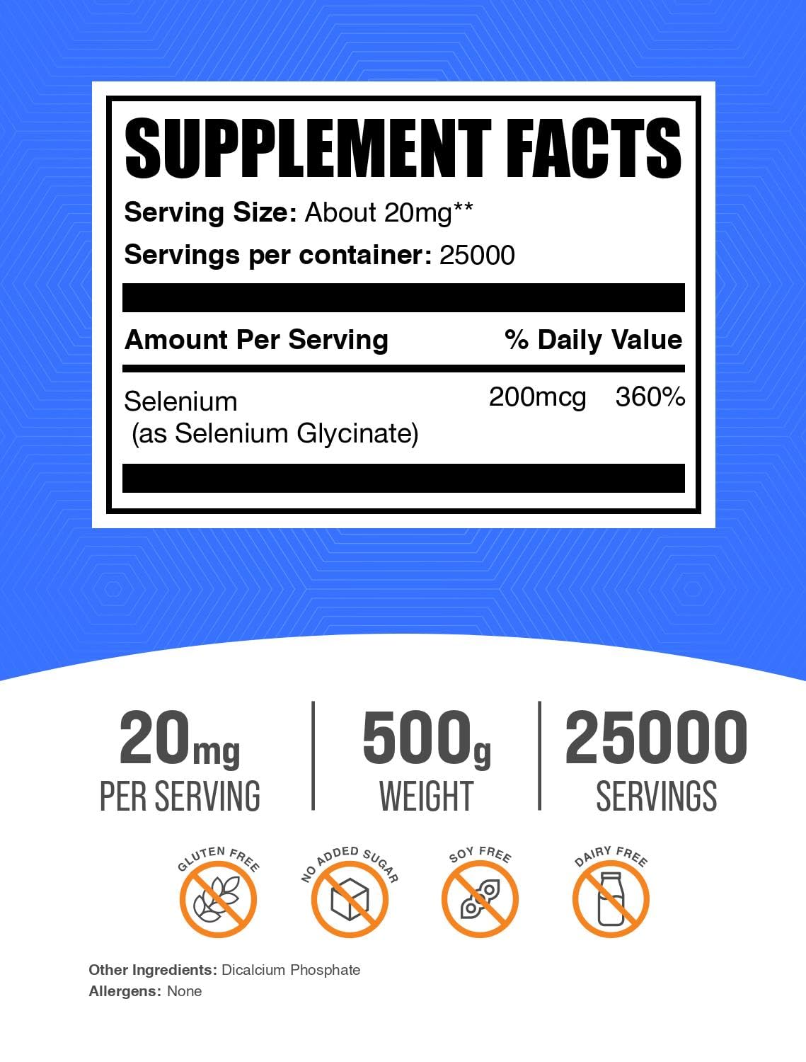 200mcg selenium for daily wellness