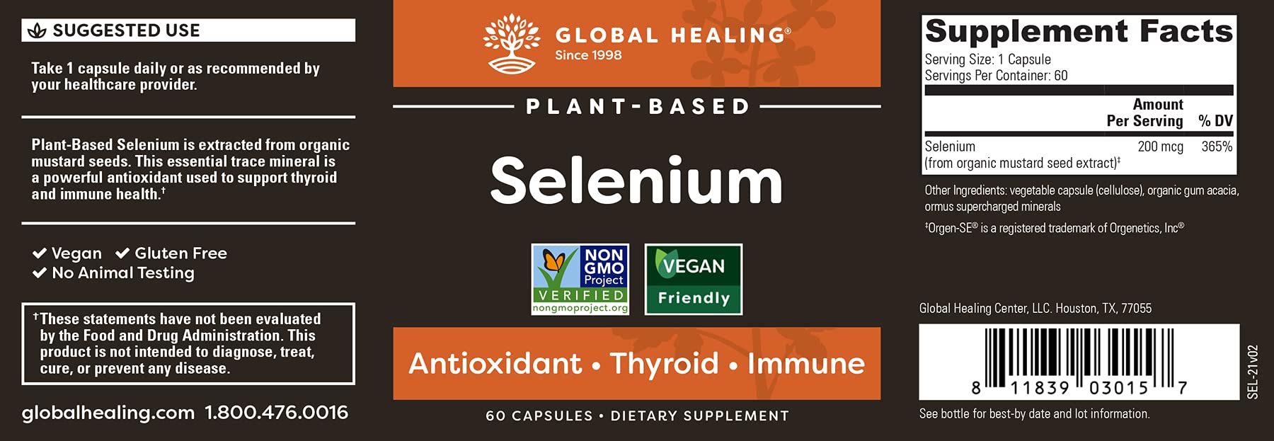 200mcg selenium for thyroid function