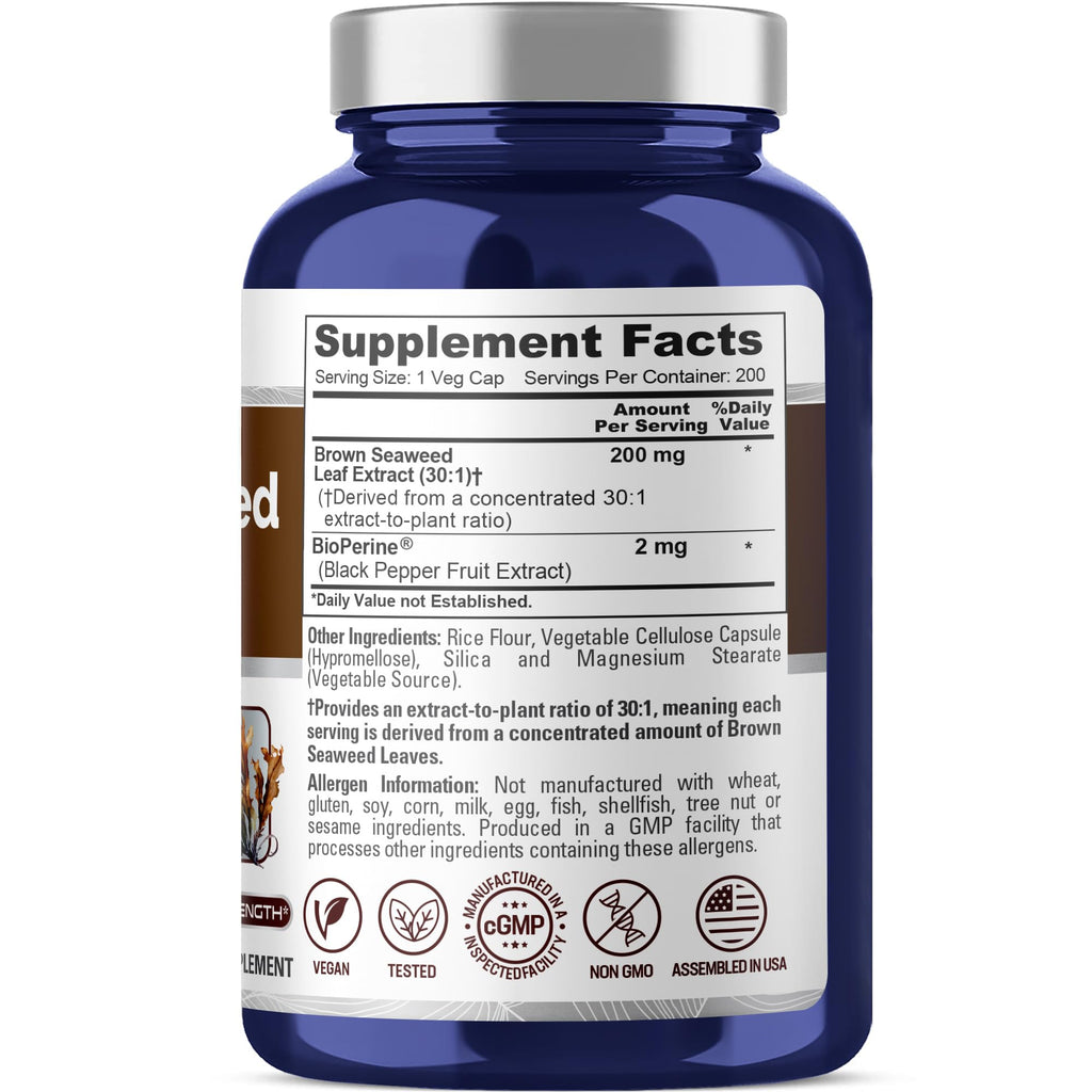 200mg brown seaweed extract benefits