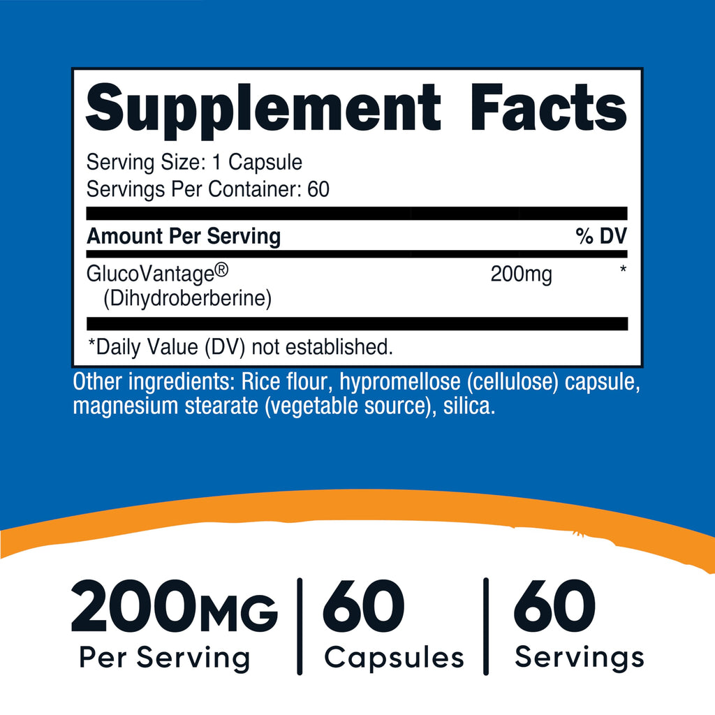 200mg Dihydroberberine capsules for vitality