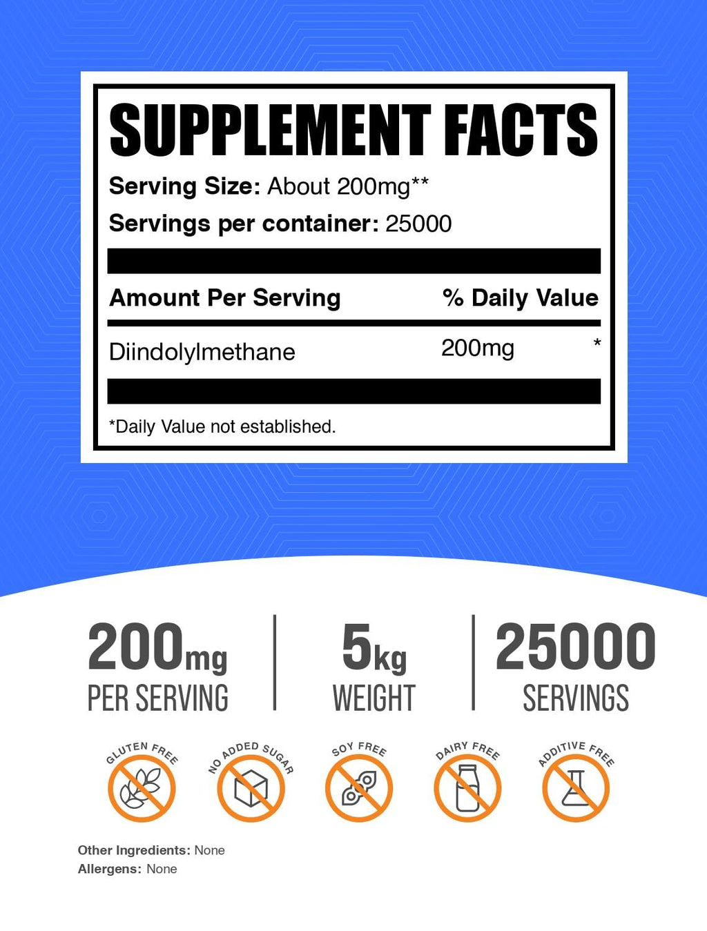 200mg DIM powder for daily wellness