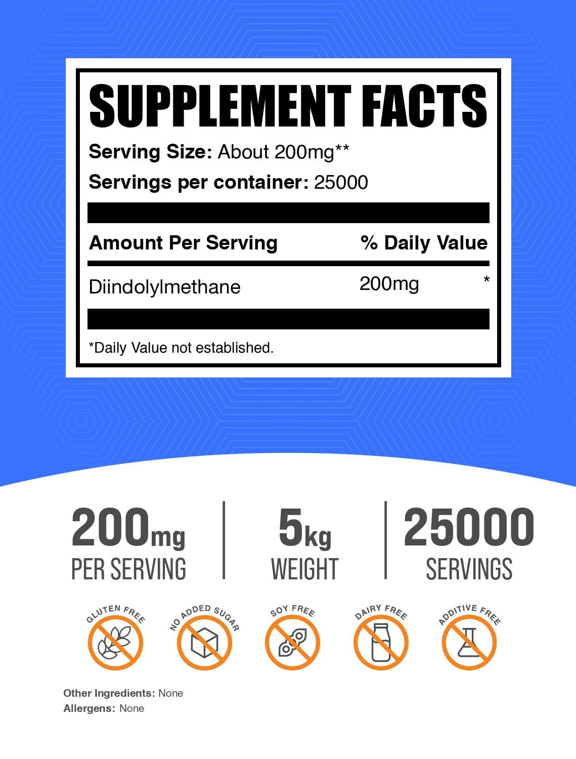 200mg DIM powder for daily wellness