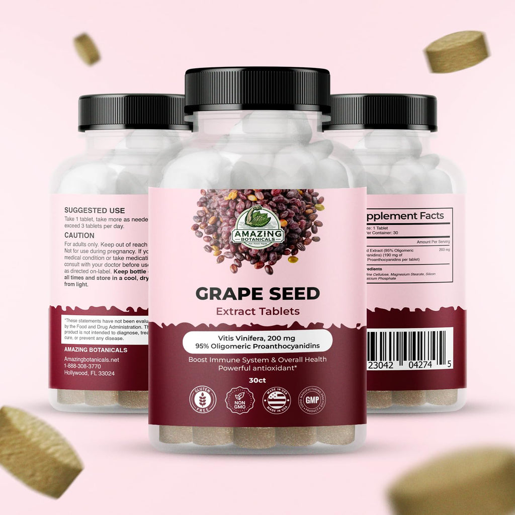200mg grape seed extract tablets