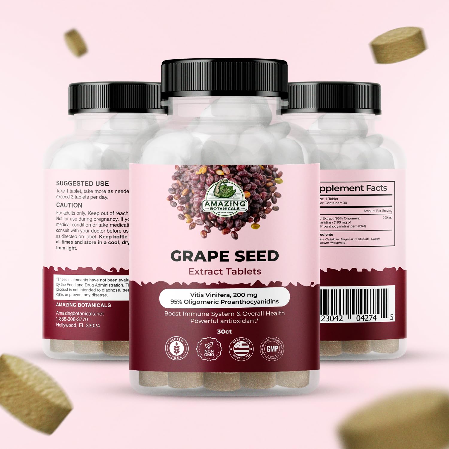200mg grape seed extract tablets