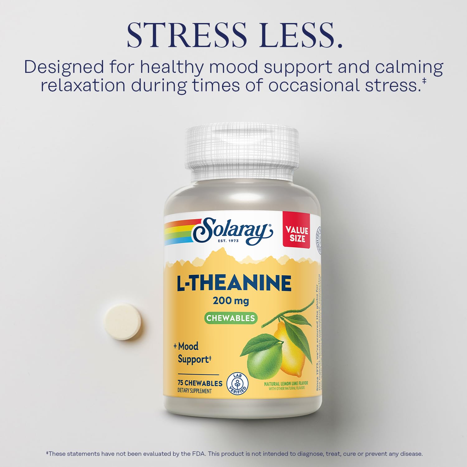 200mg L-Theanine for relaxation