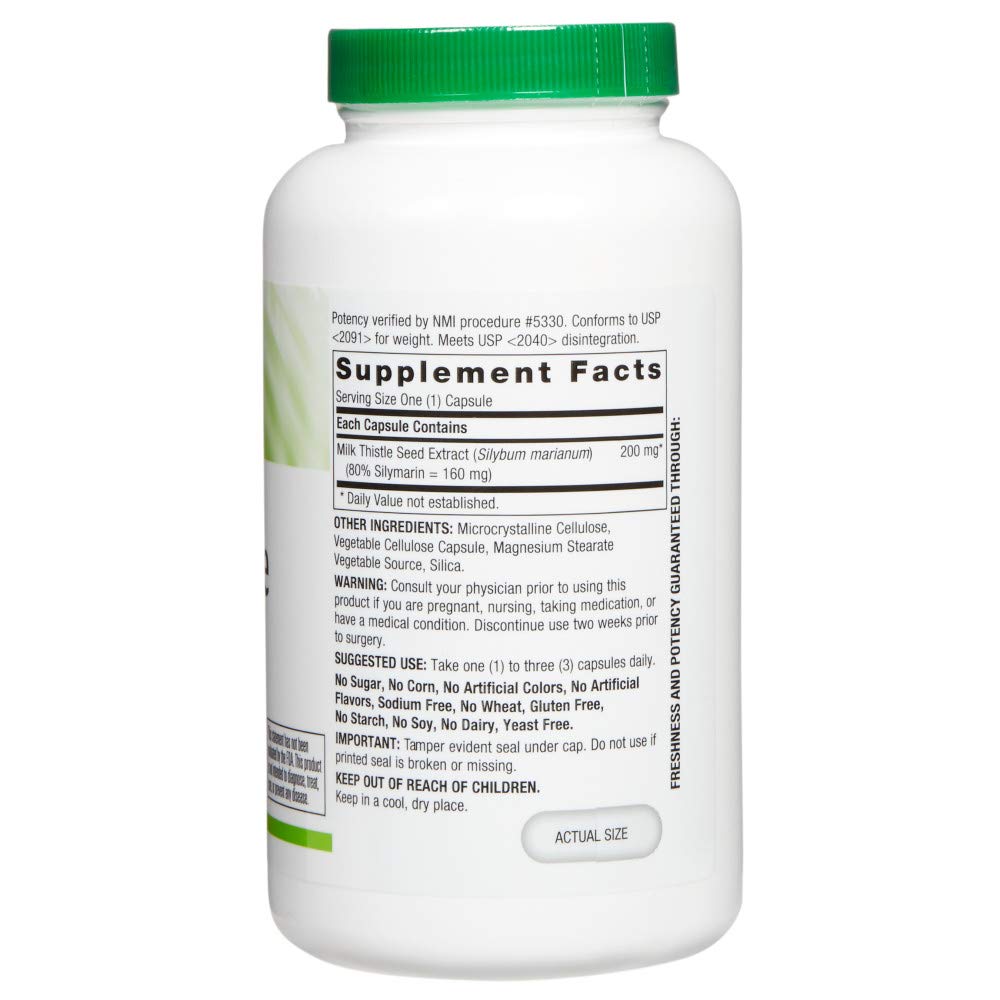 200mg milk thistle for detox support