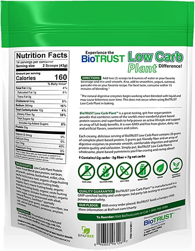 20g plant protein for muscle recovery