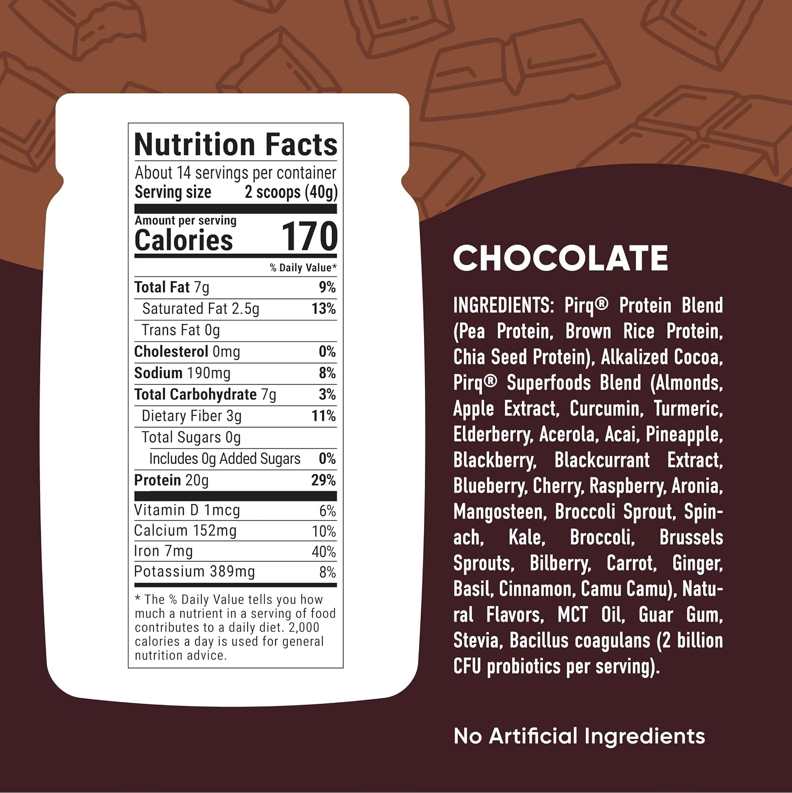 20g plant protein per serving