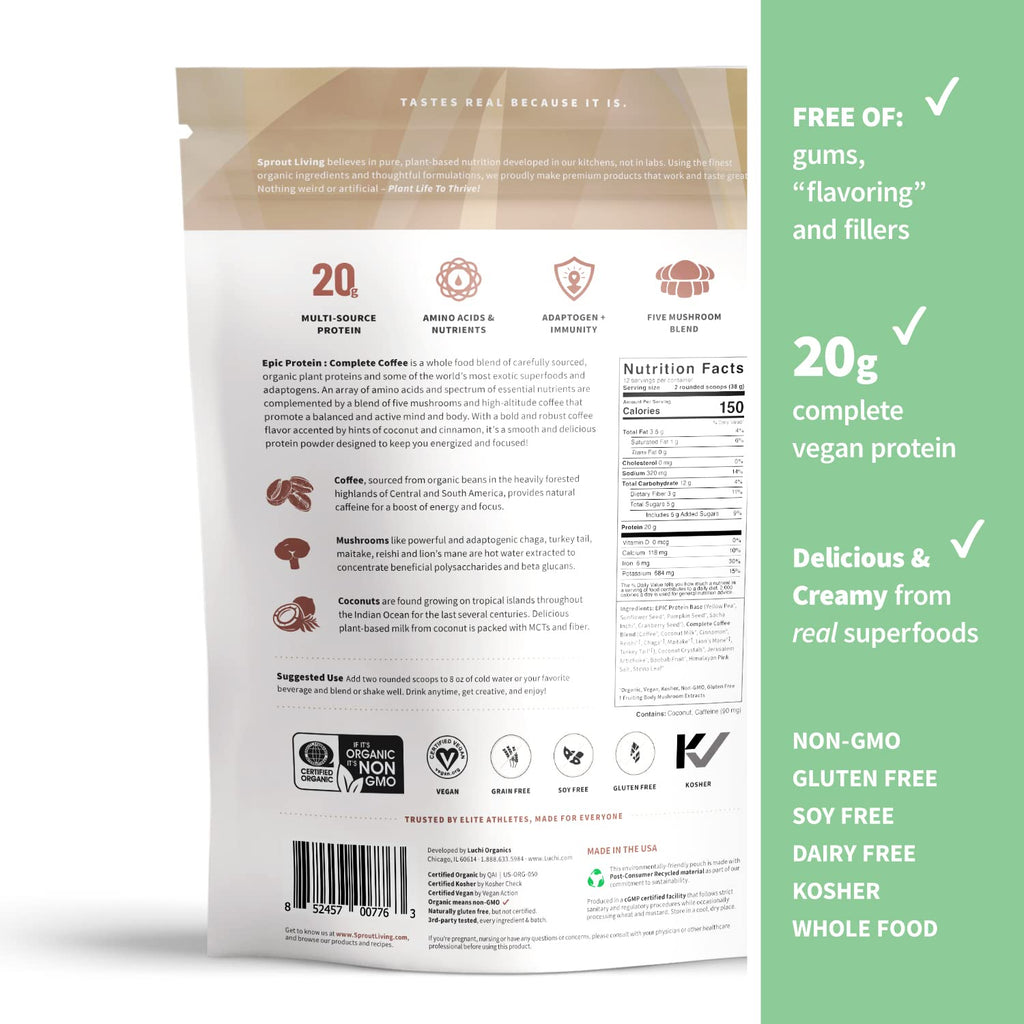 20g protein per serving coffee