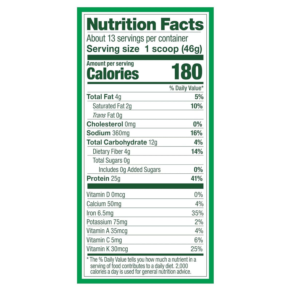 20g protein per serving for energy