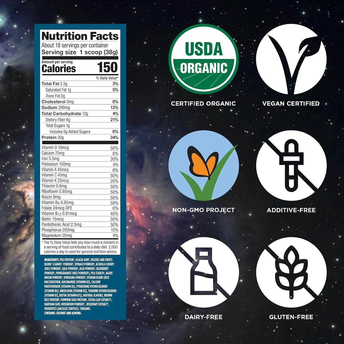 20g protein per serving powder