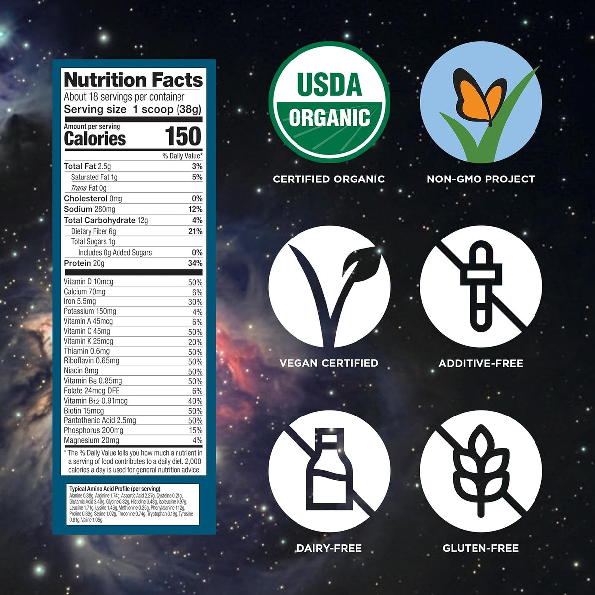 20g protein per serving vegan