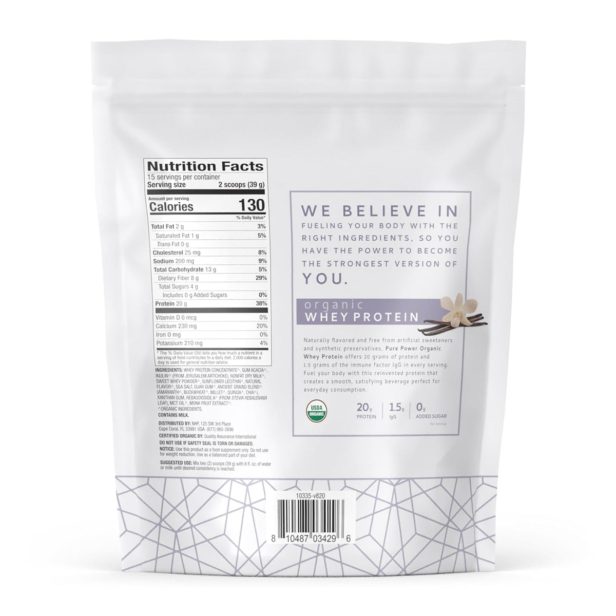 20g protein per serving