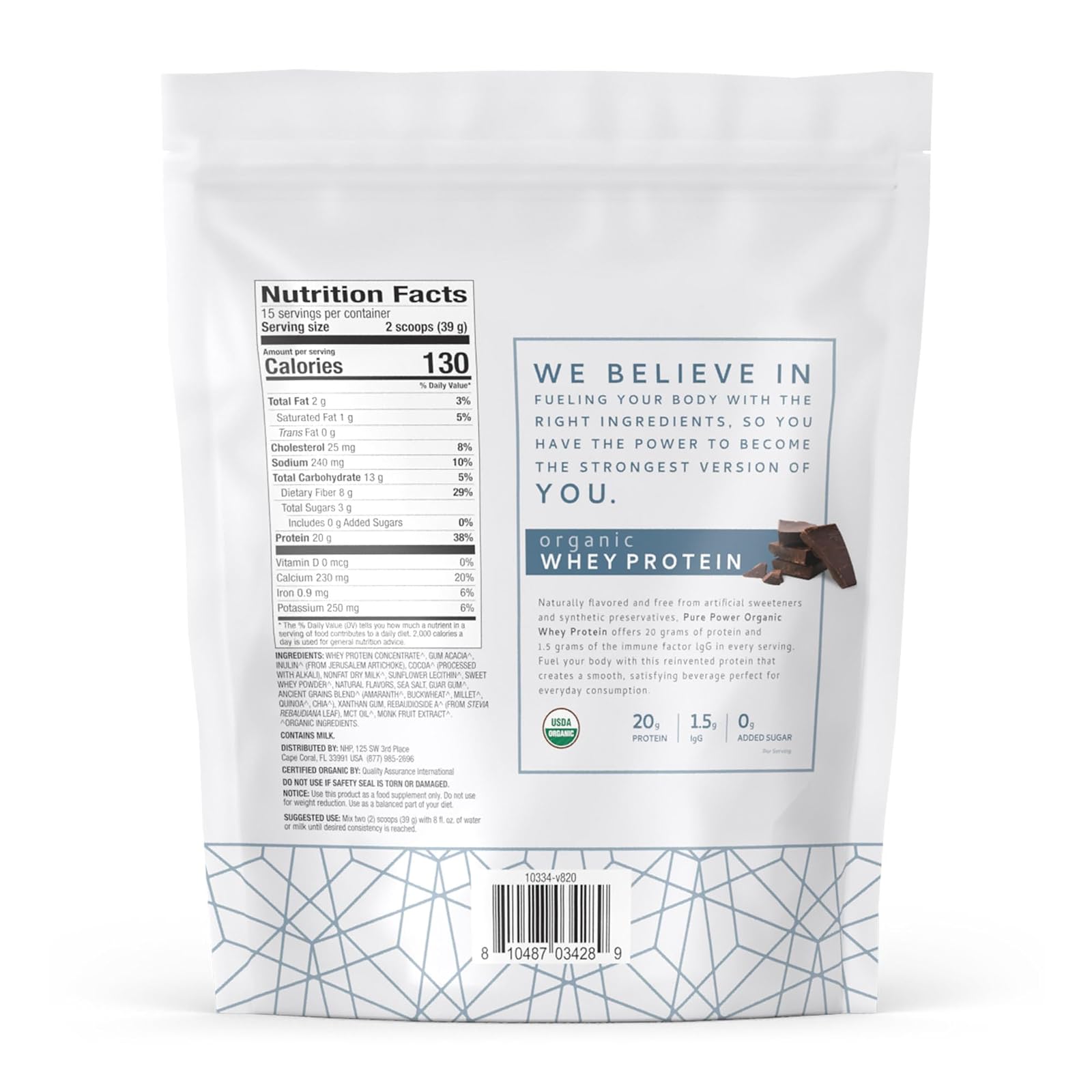 20g protein per serving