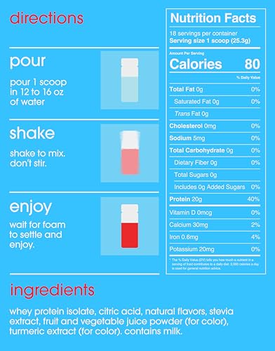 20g whey protein per serving