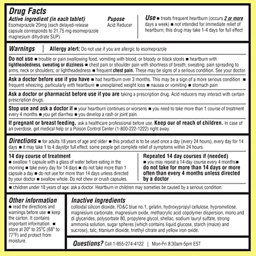 20mg esomeprazole for total relief