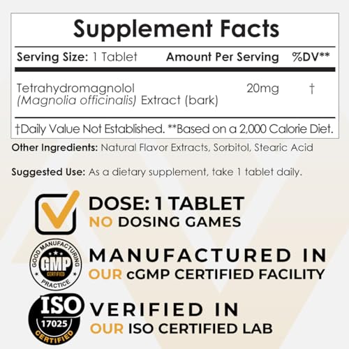 20mg Magnolia Officinalis tablets