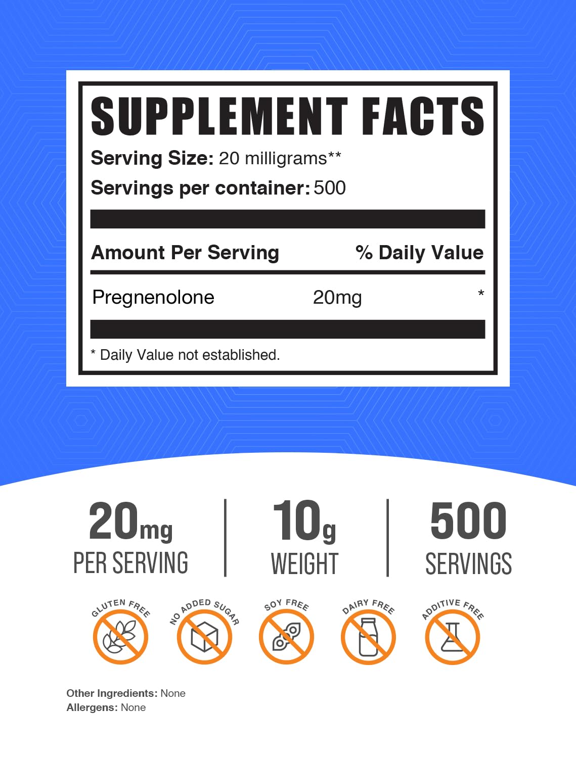 20mg pregnenolone for wellness