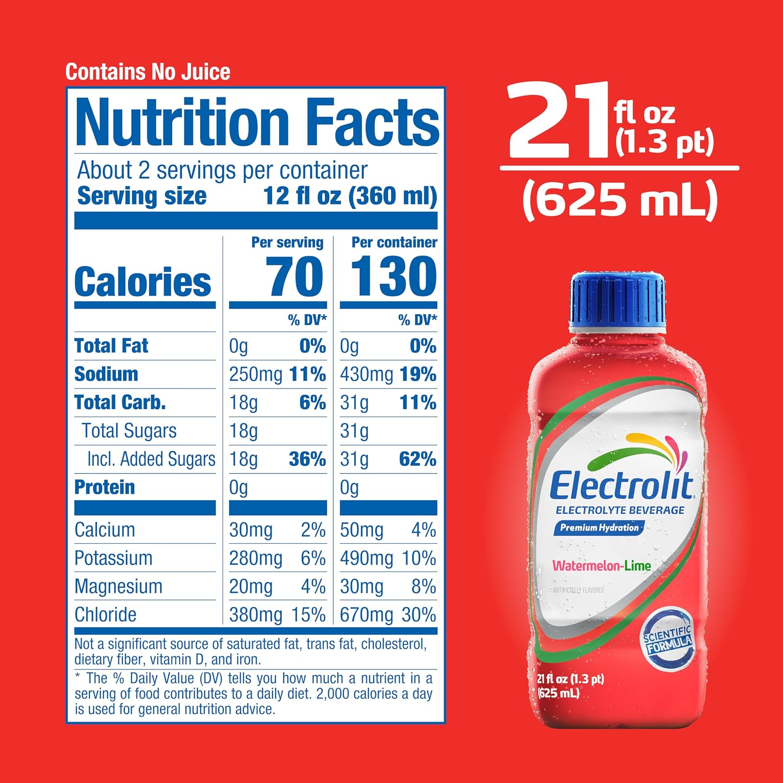 21 Fl Oz watermelon-lime flavour
