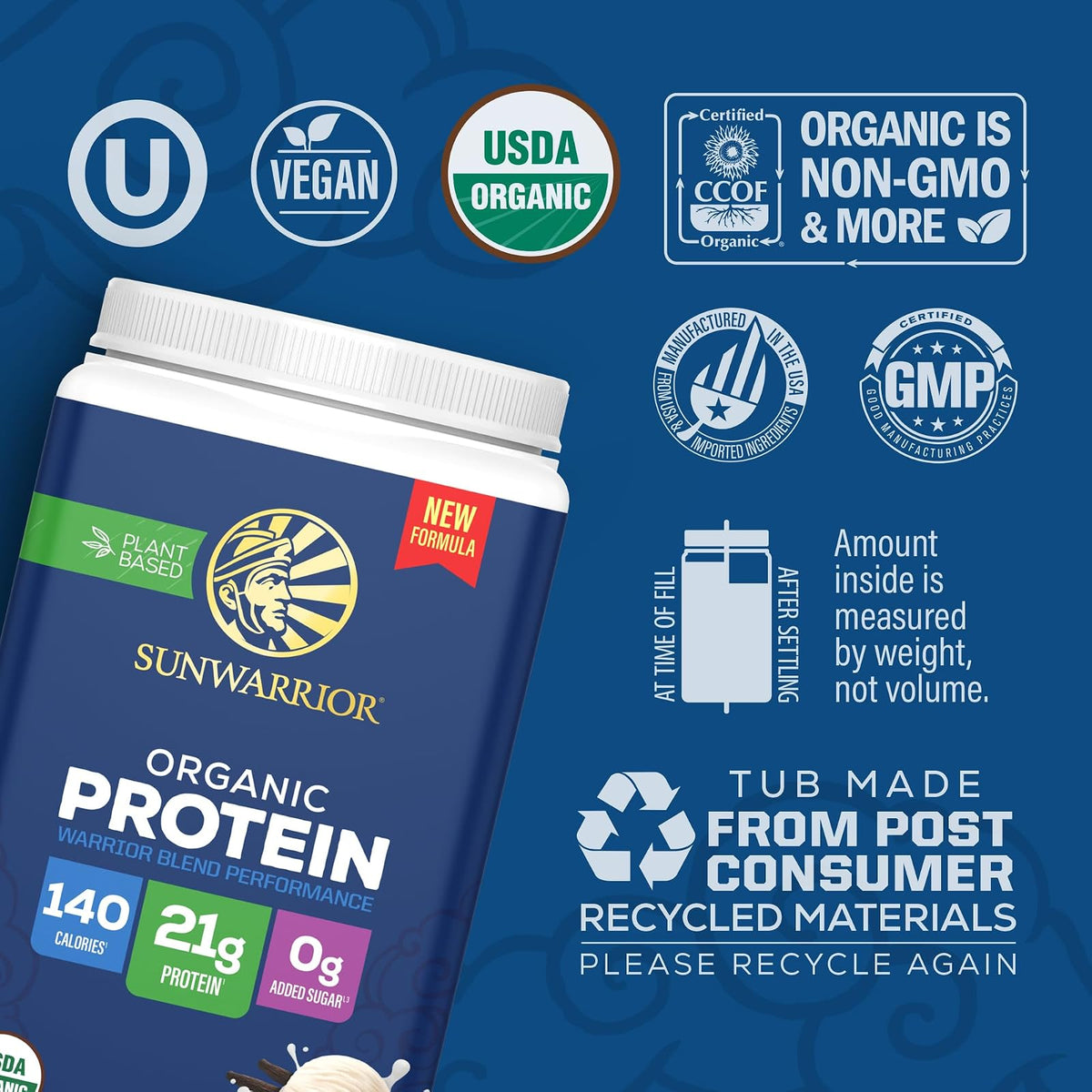 21 grams of protein per serving