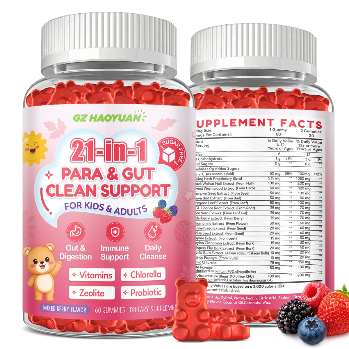 21 in 1 parasite cleanse gummies