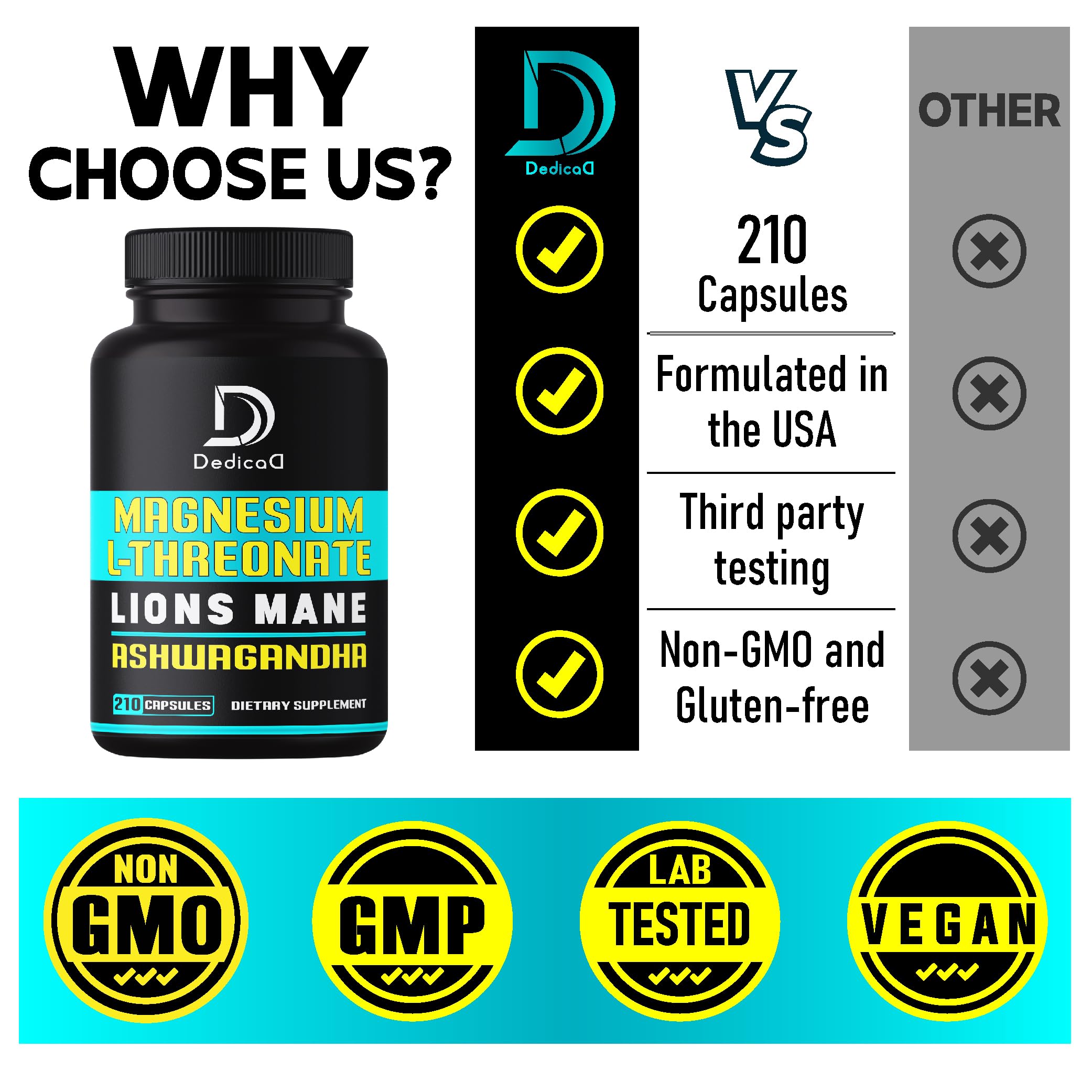 210 capsules for long-lasting supply
