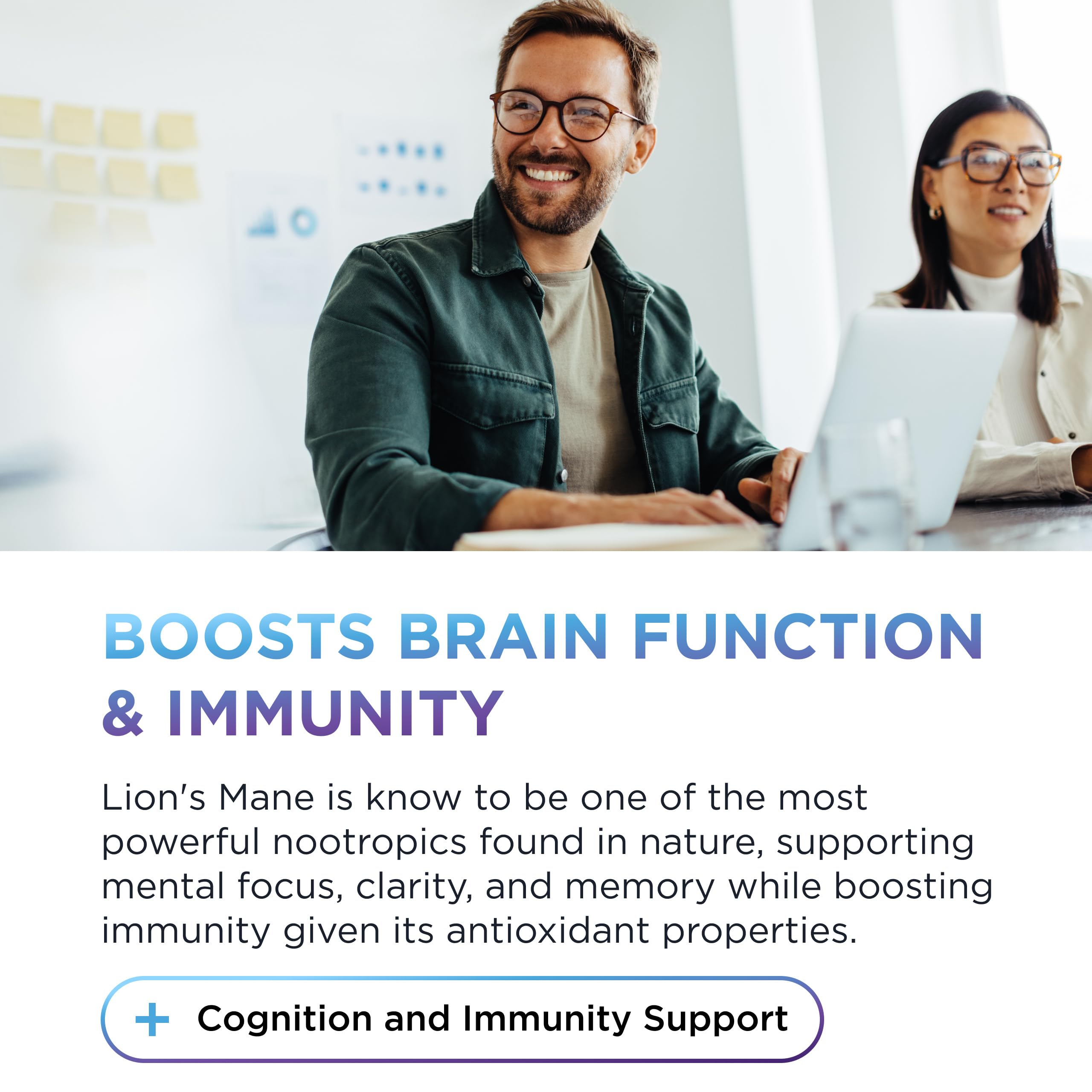 2100mg Lion's Mane mushroom benefits