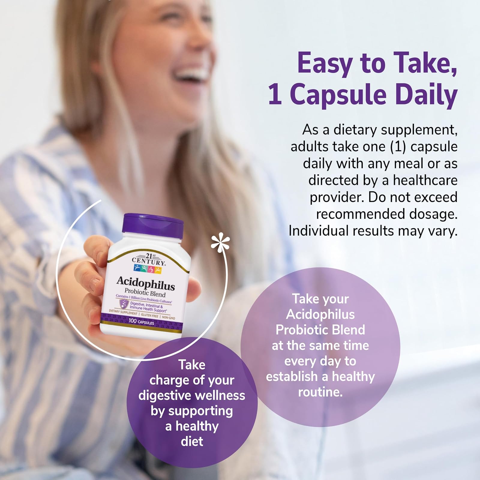 21st Century Acidophilus probiotic benefits